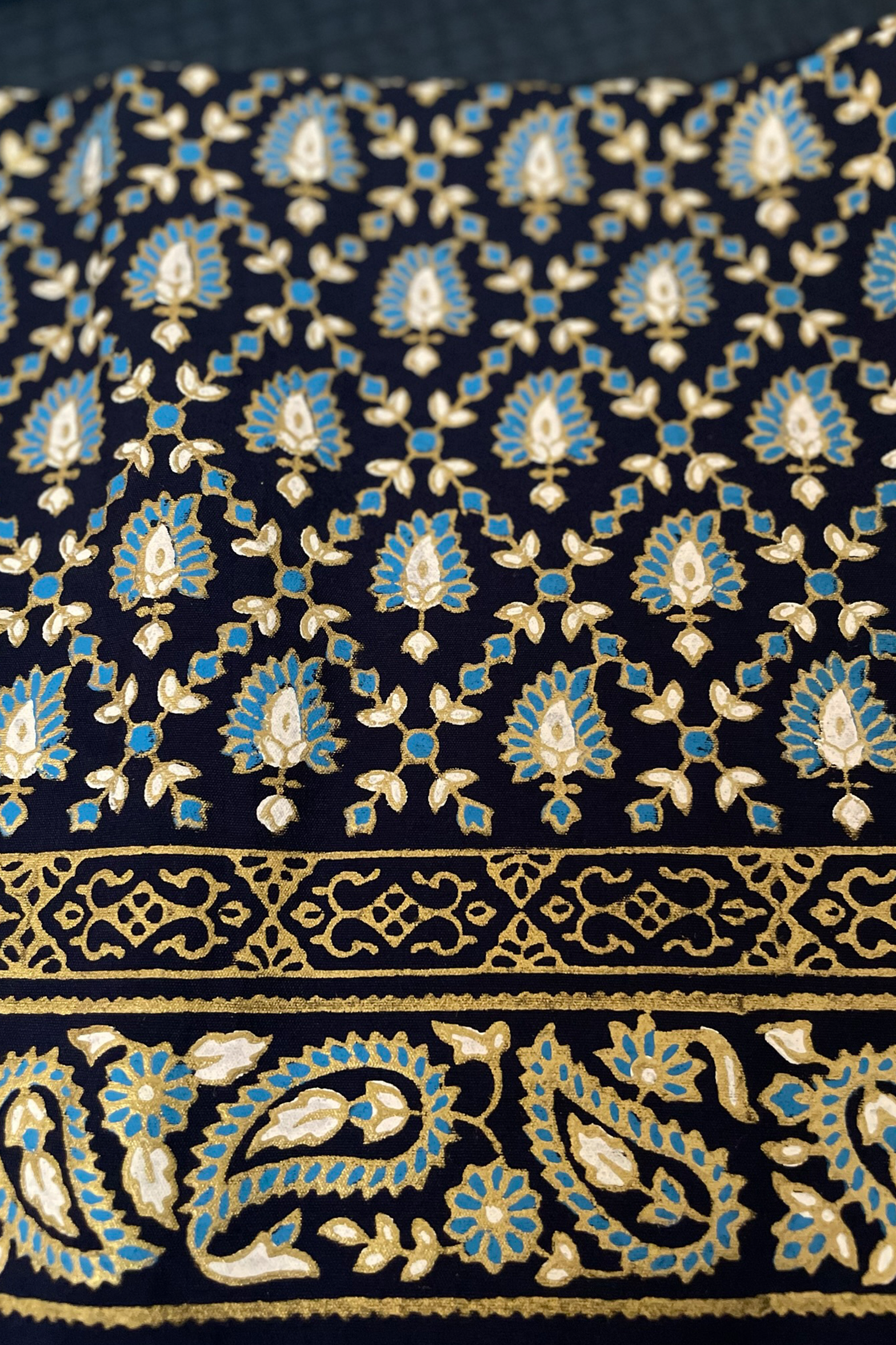 Blue Khadi Silk (2 Piece) – Neem Block Prints
