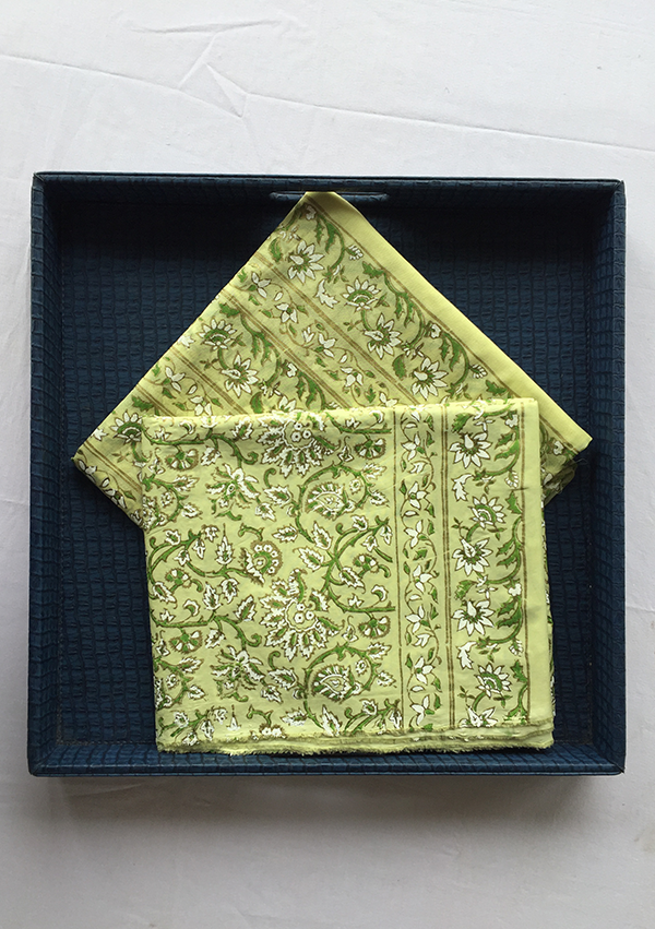 Green Lawn Floral – Neem Block Prints